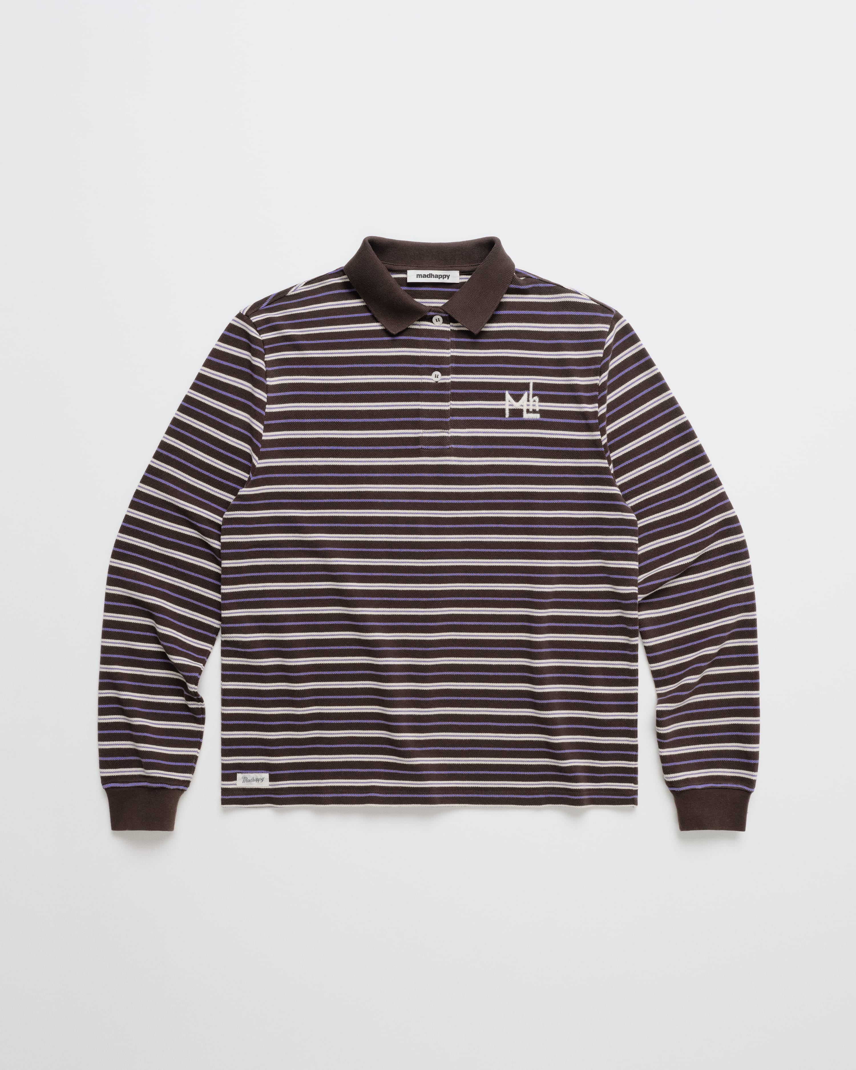 Striped Long Sleeve Polo | Madhappy